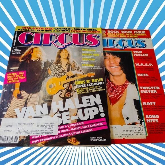 Vintage | Other | Vintage Van Halen Collectable Circus Magazines | Poshmark